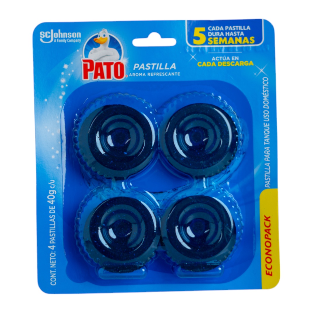 PATO AZUL PASTILLA LIMPIADOR DE SANITARIOS COMERCIAL 40 G – SAROS Cleaning