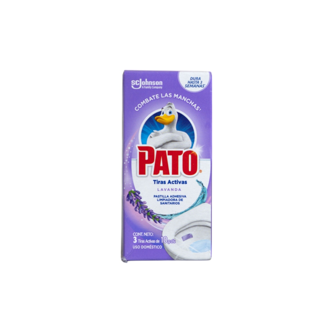 PATO PASTILLA ADHESIVA PARA SANITARIO TIRAS ACTIVAS 3PZAS 10 G – SAROS ...